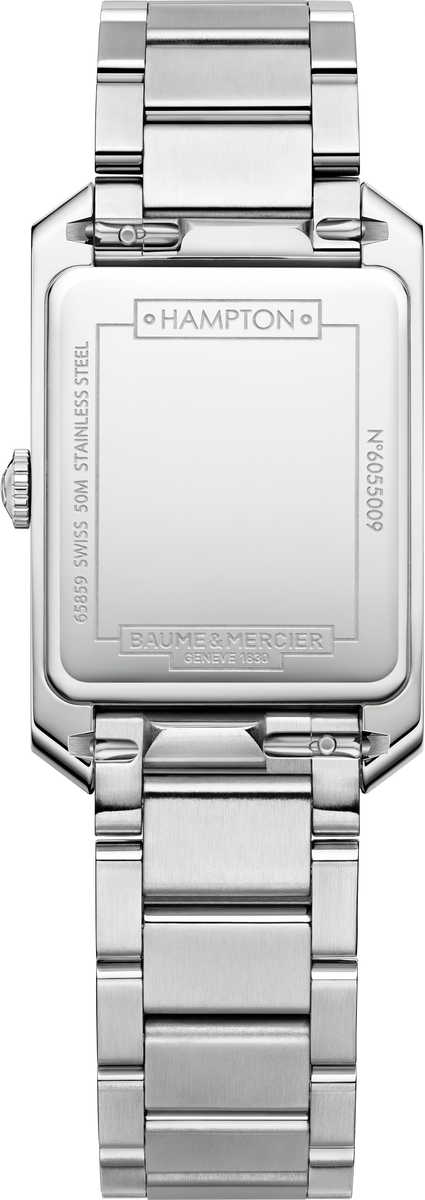 Baume Et Mercier Hampton Lady Quartz (White MOP Diamond Dial ...
